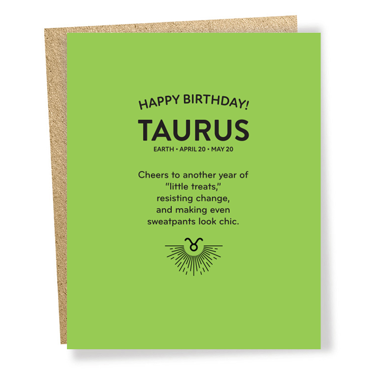 taurus card – Sapling Press