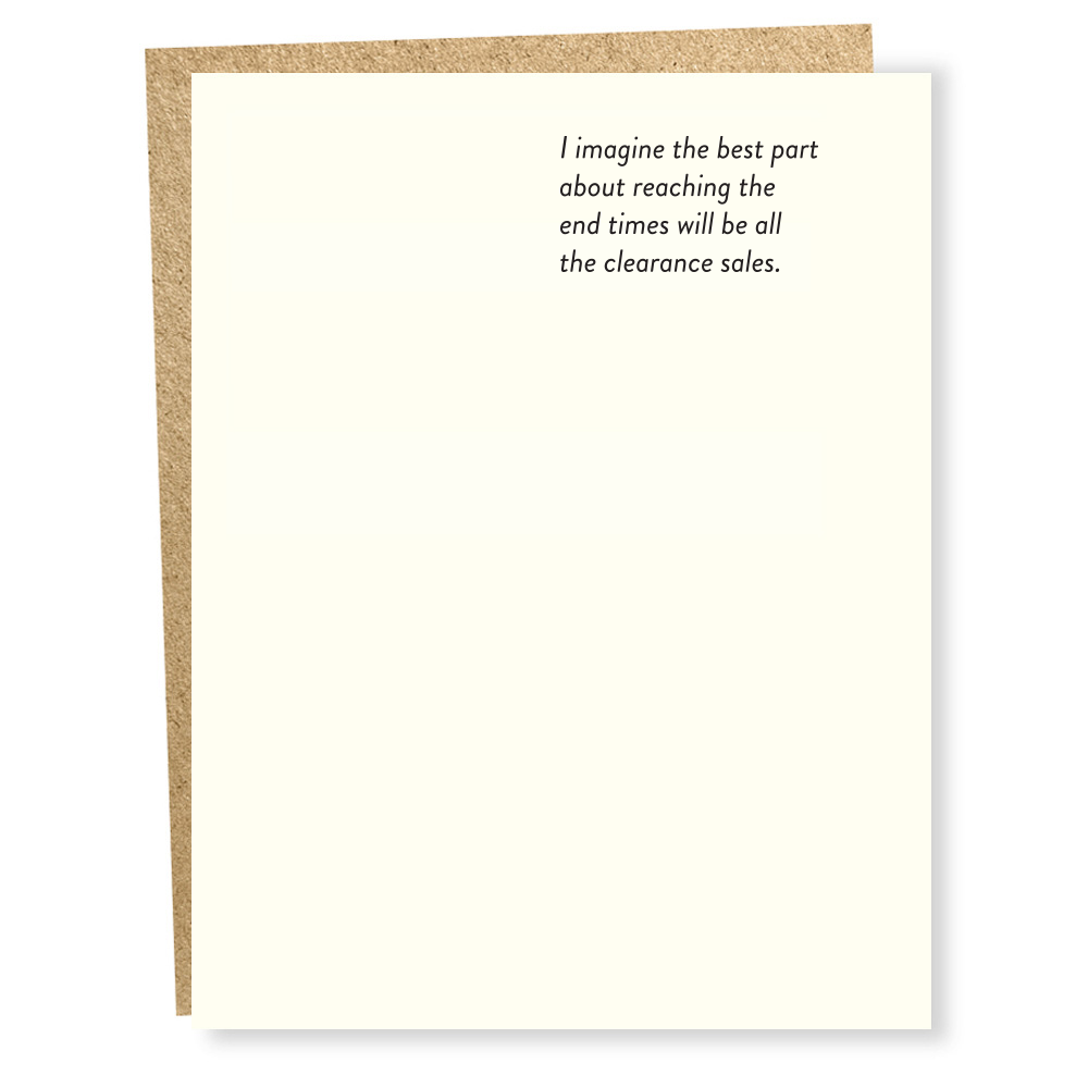Clearance Sales card – Sapling Press