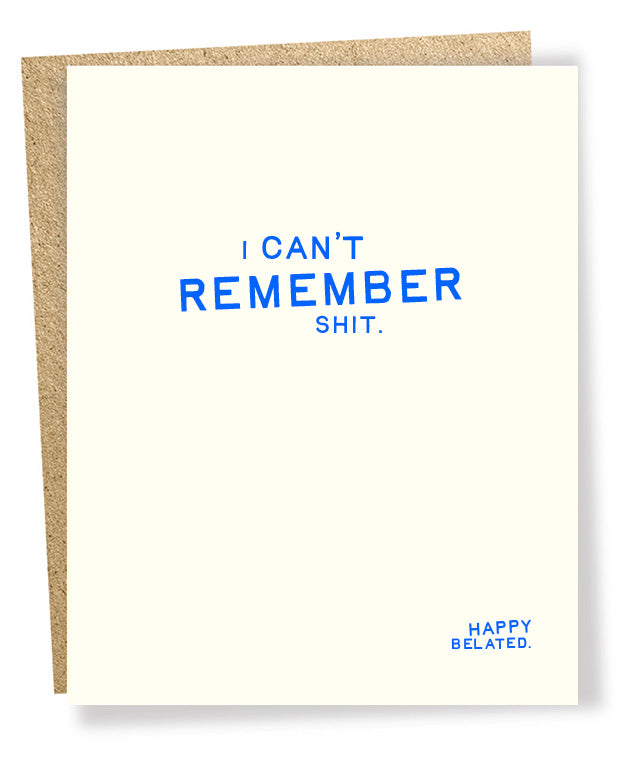 Remember card – Sapling Press