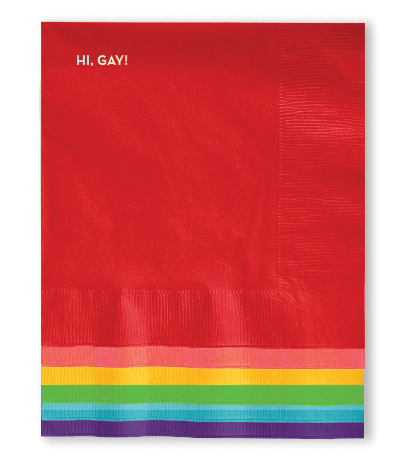 Hi, Gay! napkins – Sapling Press