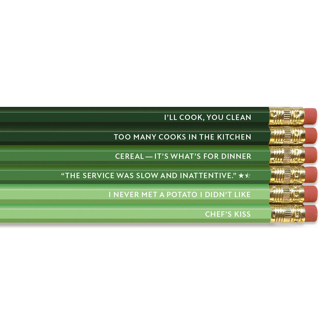 Kiss The Cook Pencil Set – Sapling Press