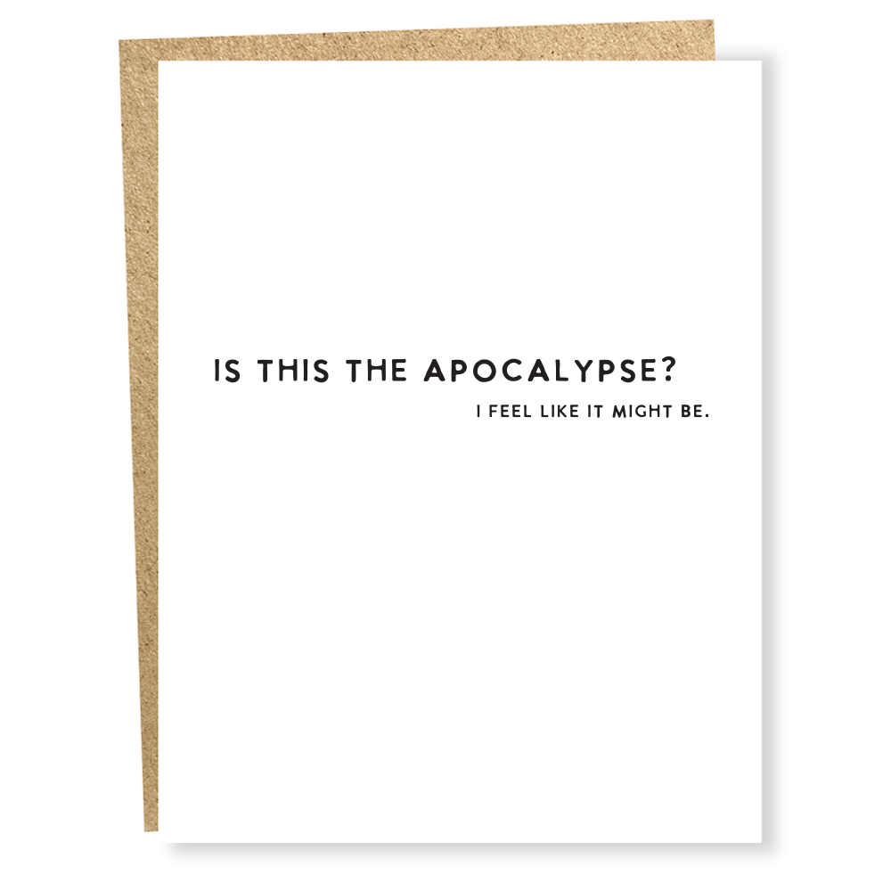 apocalypse card – Sapling Press