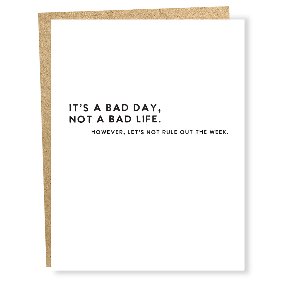 bad day card – Sapling Press