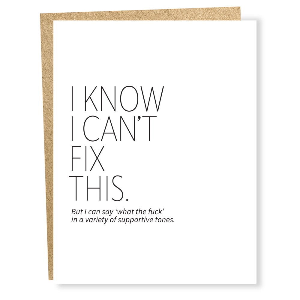 Fix This card – Sapling Press