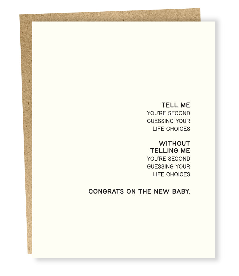 life choices card – Sapling Press