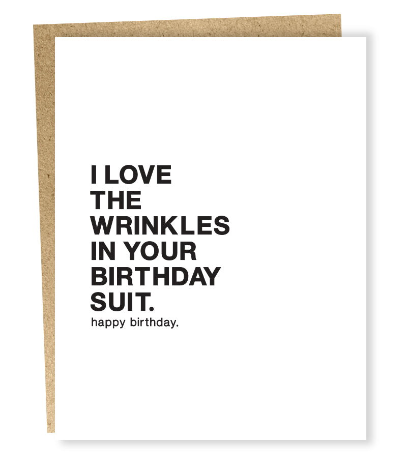 birthday suit card – Sapling Press