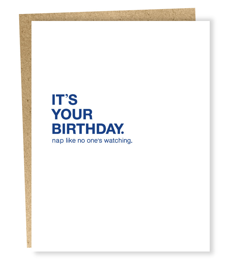 birthday nap card – Sapling Press