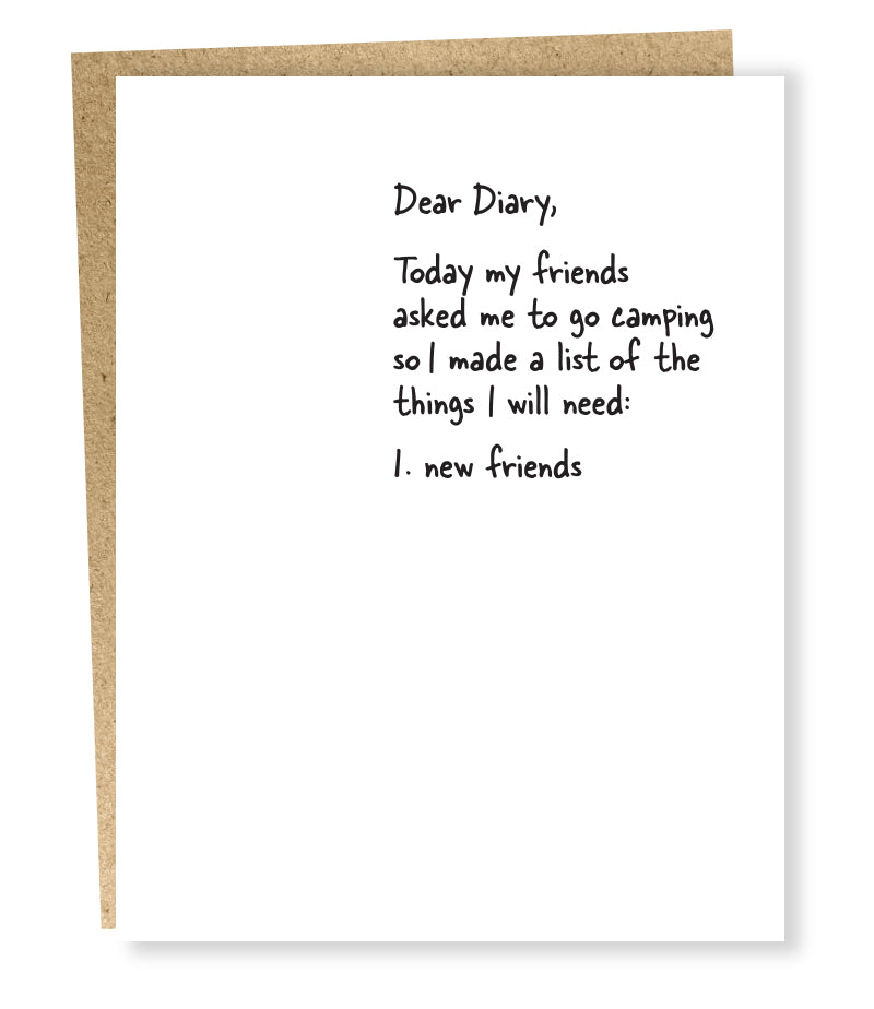 new friends card – Sapling Press