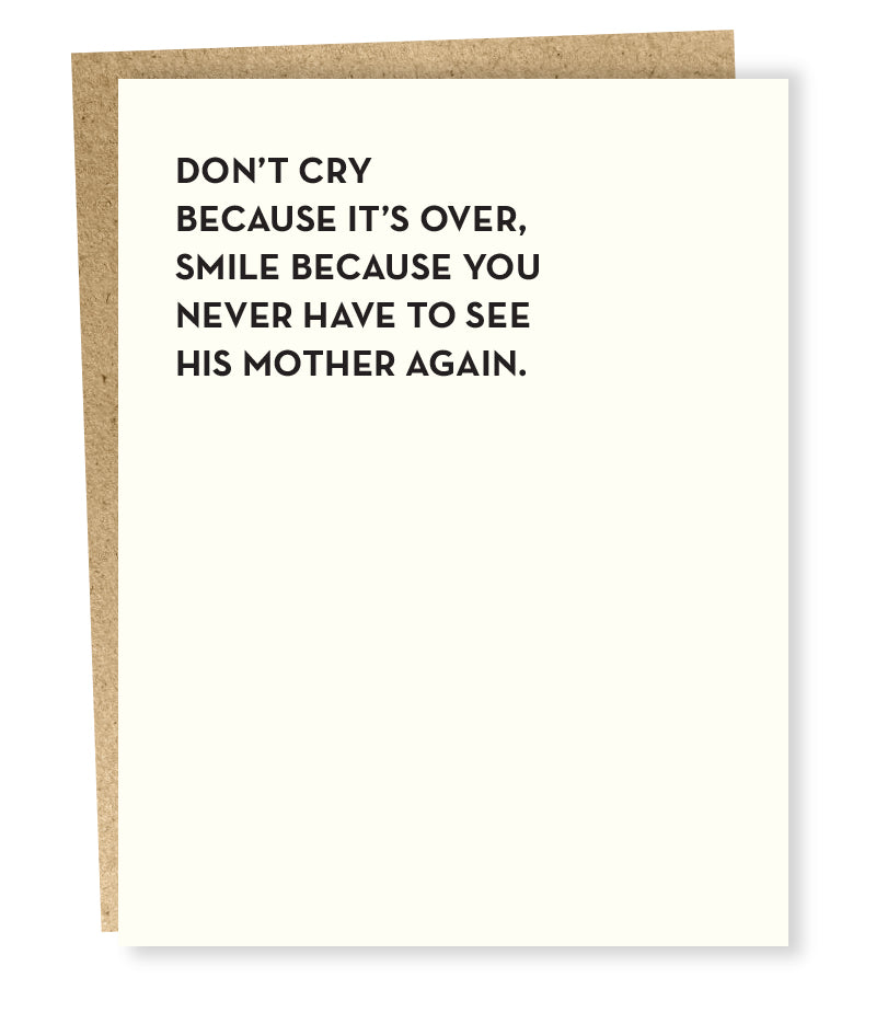don't cry card – Sapling Press