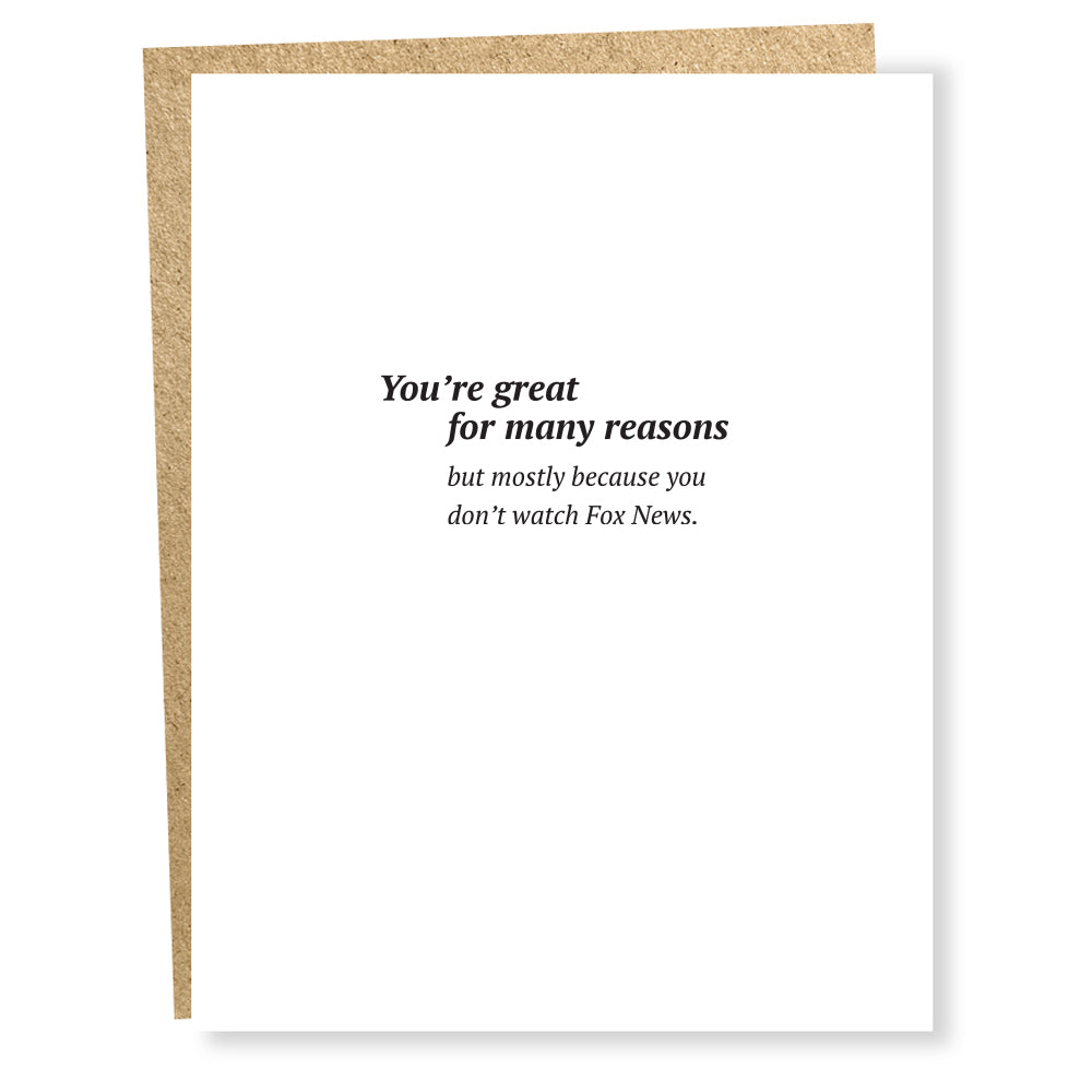 many reasons card – Sapling Press