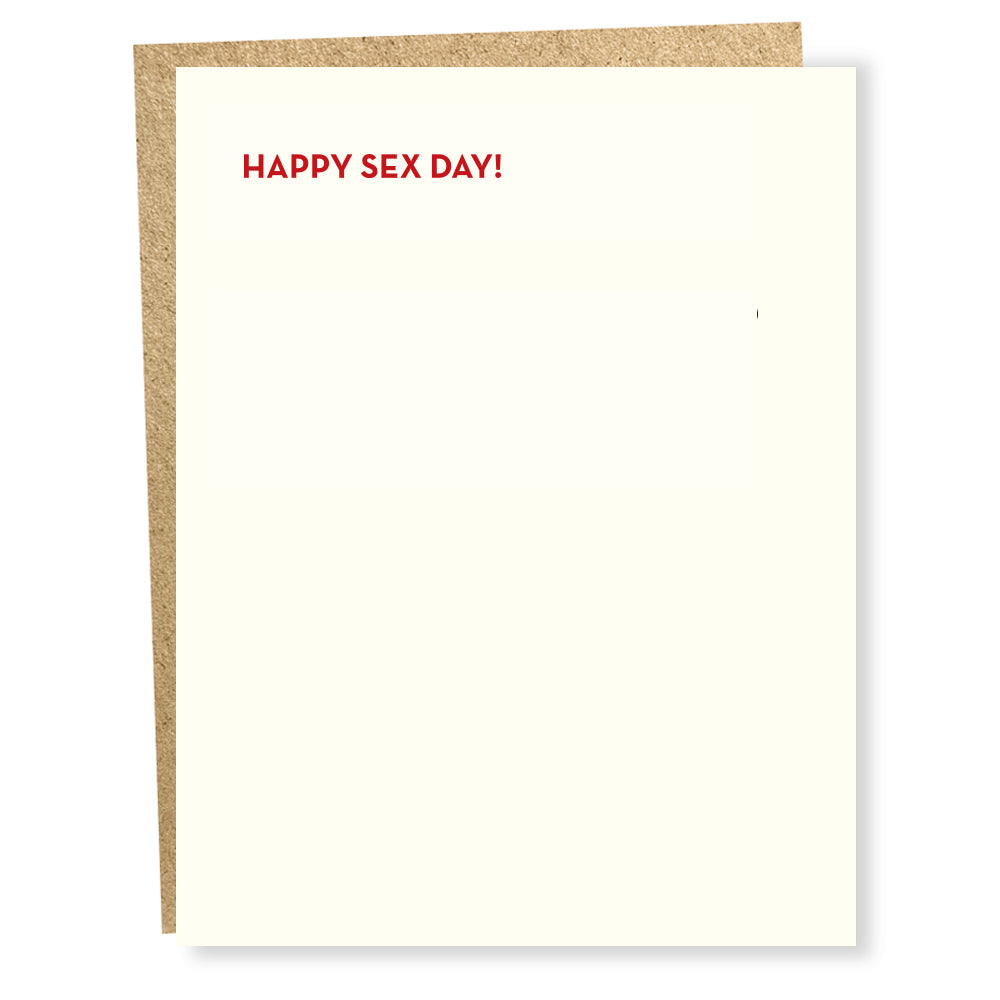 sex day card – Sapling Press